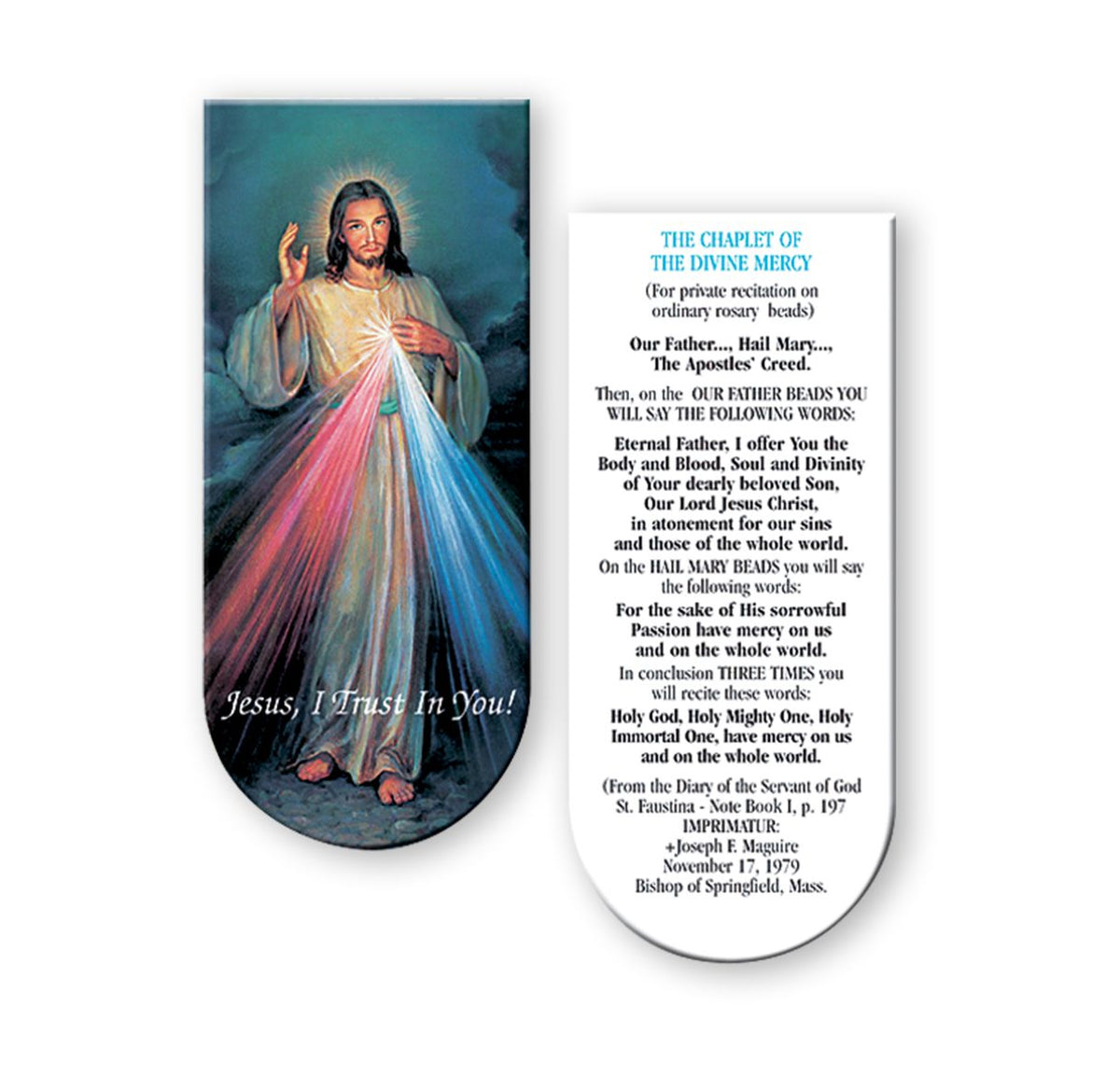 Magnetic Bookmark Chaplet of Divine Mercy — Gospa Missions