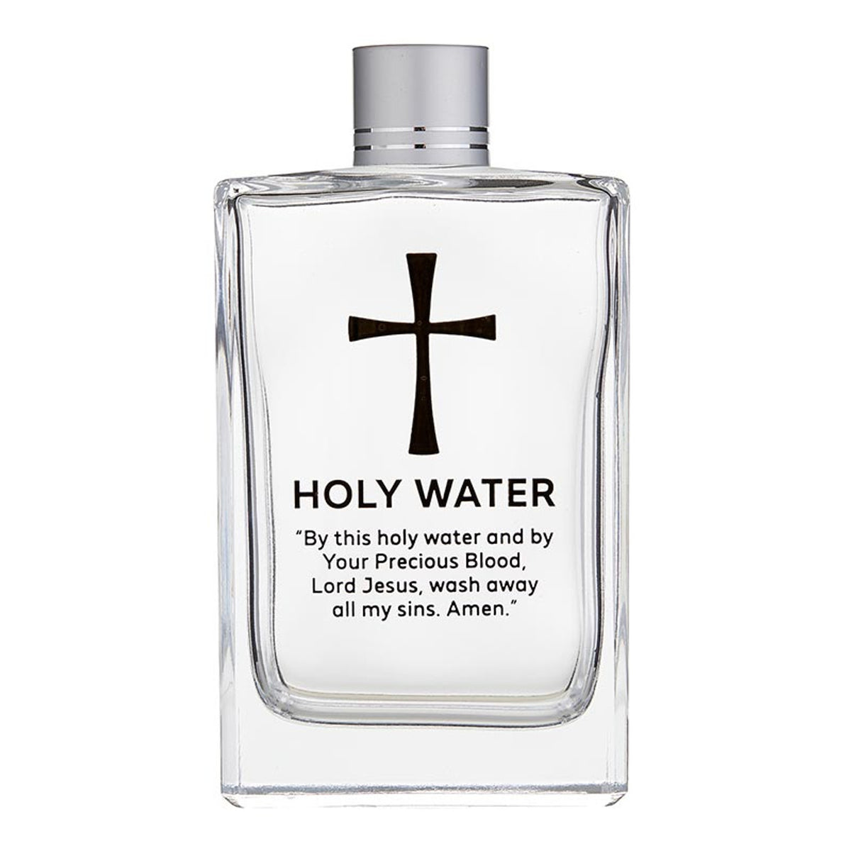 Large Glass Holy Water Bottle — Gospa Missions